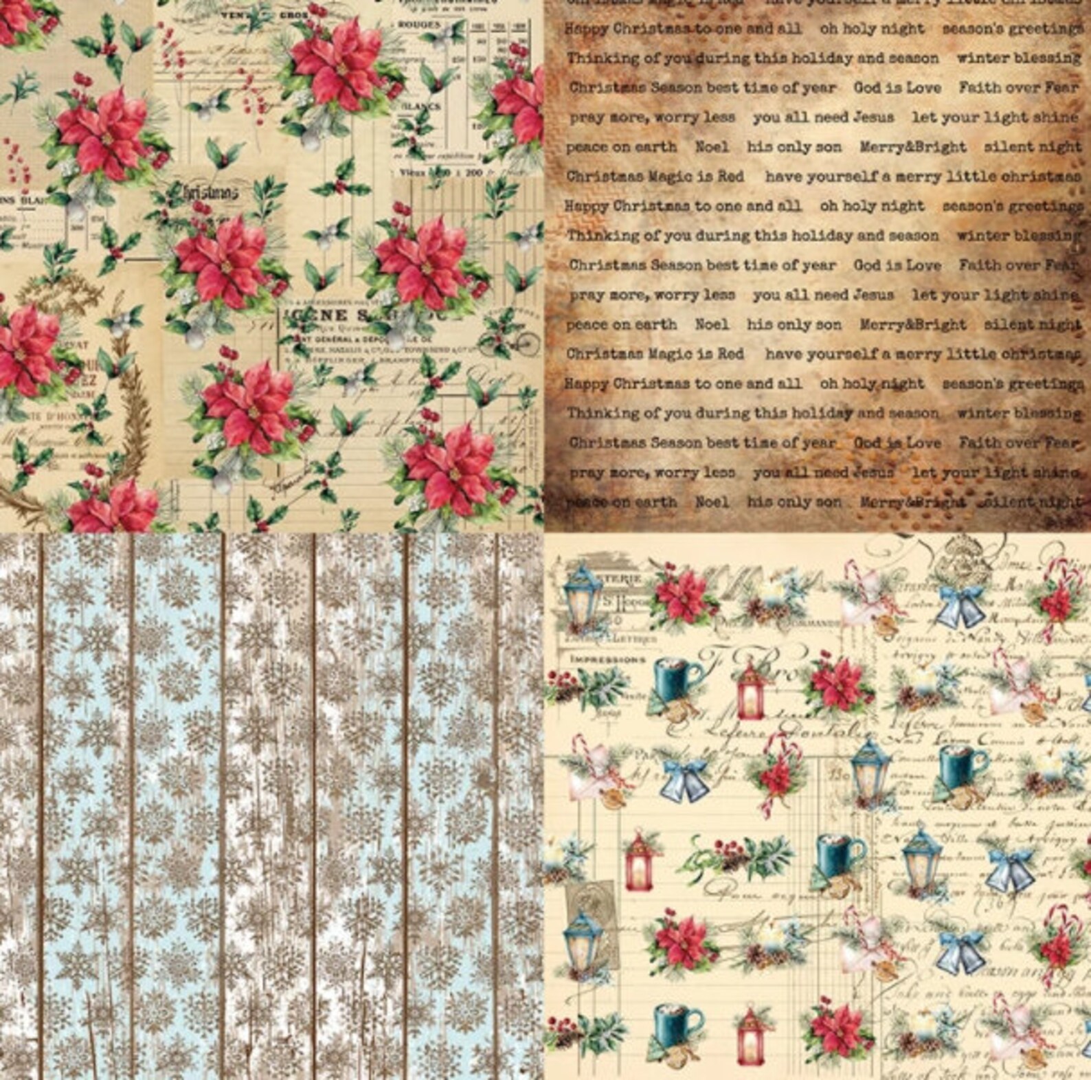 24 Sheets 6x6 Christmas Paper Scrapbooking - Etsy UK