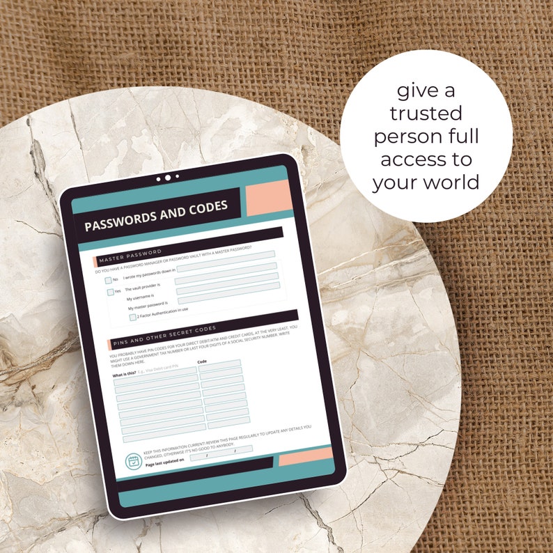 Making Your Death Easier: A Printable Death Plan Pack to Ease the Burden on Your Loved Ones ...