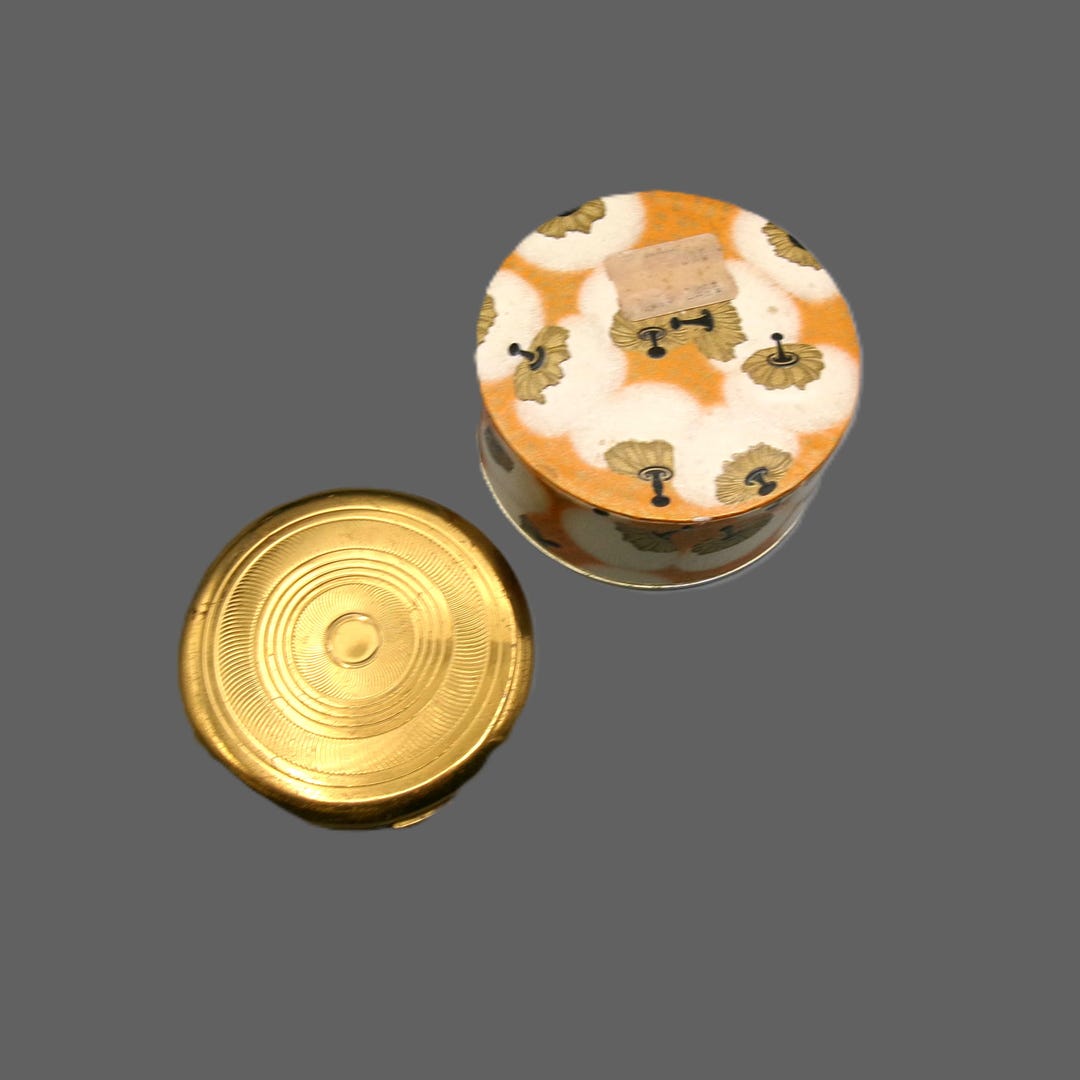 Coty Airspun Gold Compact and Powder Box, Vintage Vanity - Etsy