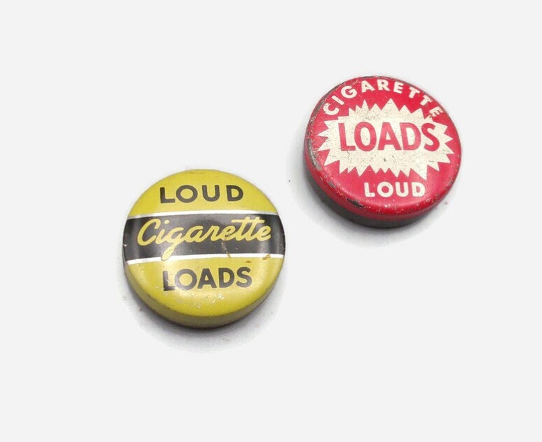 2 Vintage Cigarette Loads Loud Advertising Tins, Novelty Prank - Etsy