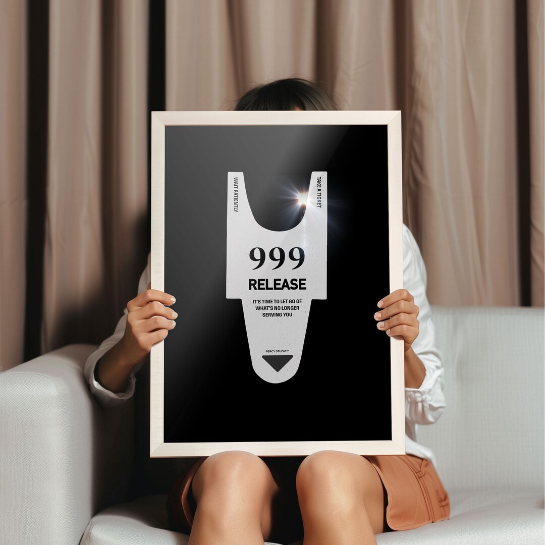 Angel Number 999 Poster 999 Release Manifestation Art Trendy Wall Art ...
