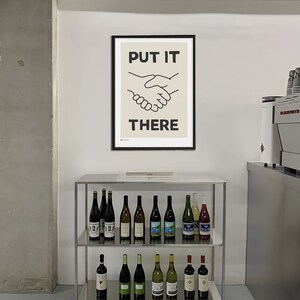 Put It There Print Mid Century Print Aesthetic Wall Art Aussie Slang ...