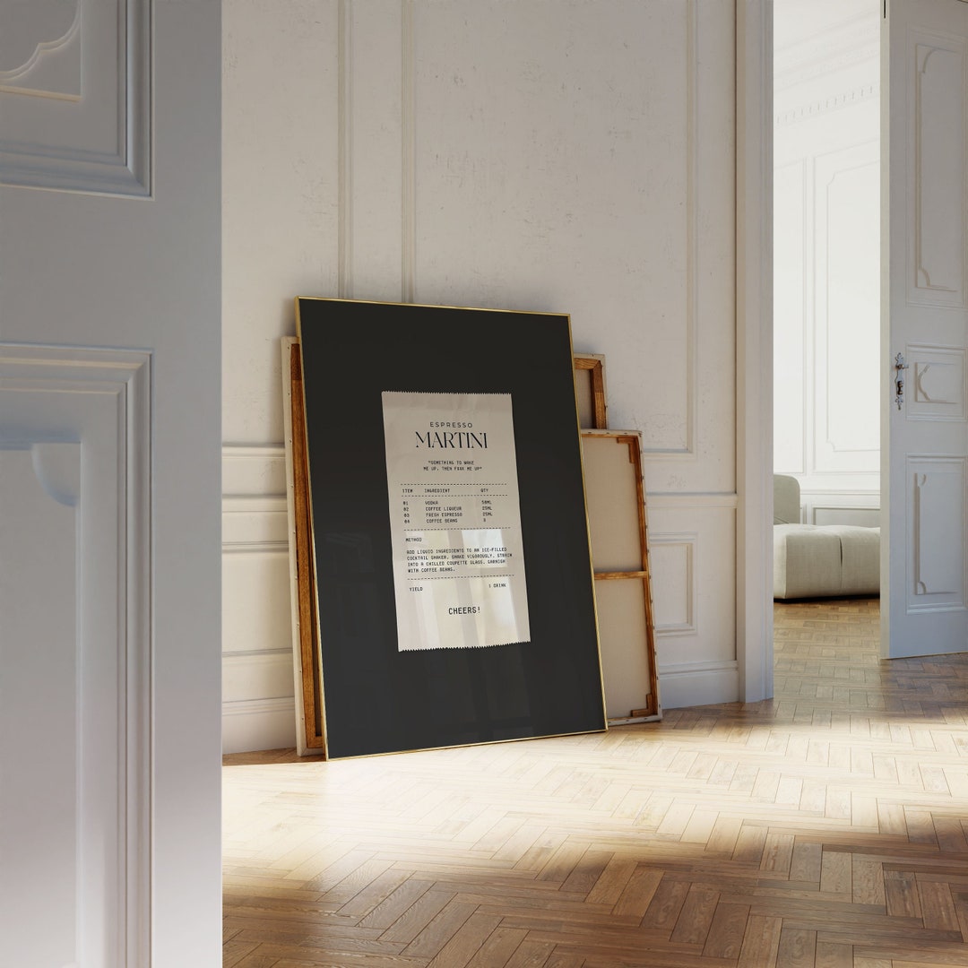 Espresso Martini Print Physical Print Trendy Print - Etsy