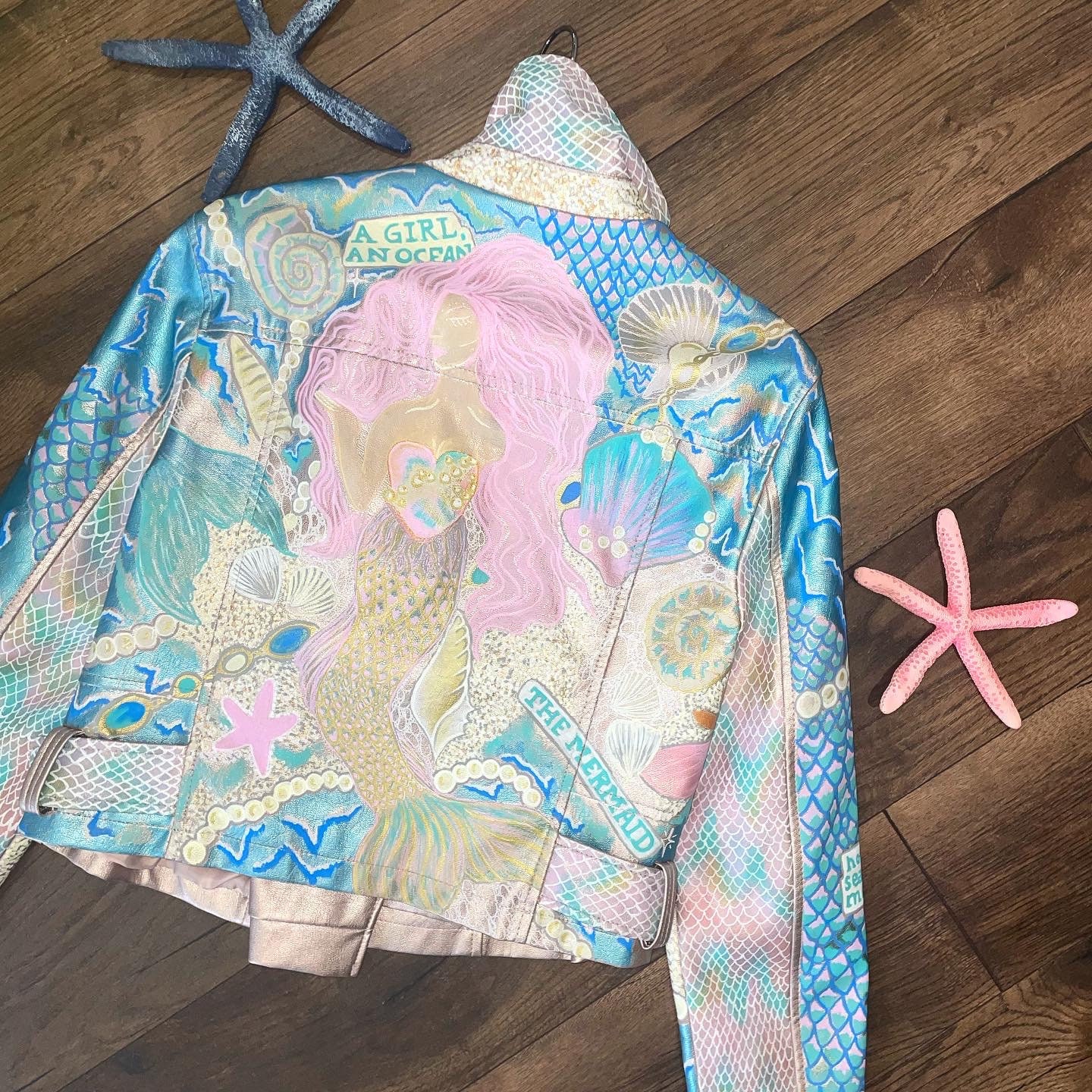 The Mermaid Jacket One of a Kind Ethereal Sea Vibes Sand Beach Ocean - Etsy