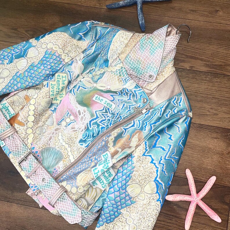 The Mermaid Jacket One of a Kind Ethereal Sea Vibes Sand Beach Ocean - Etsy