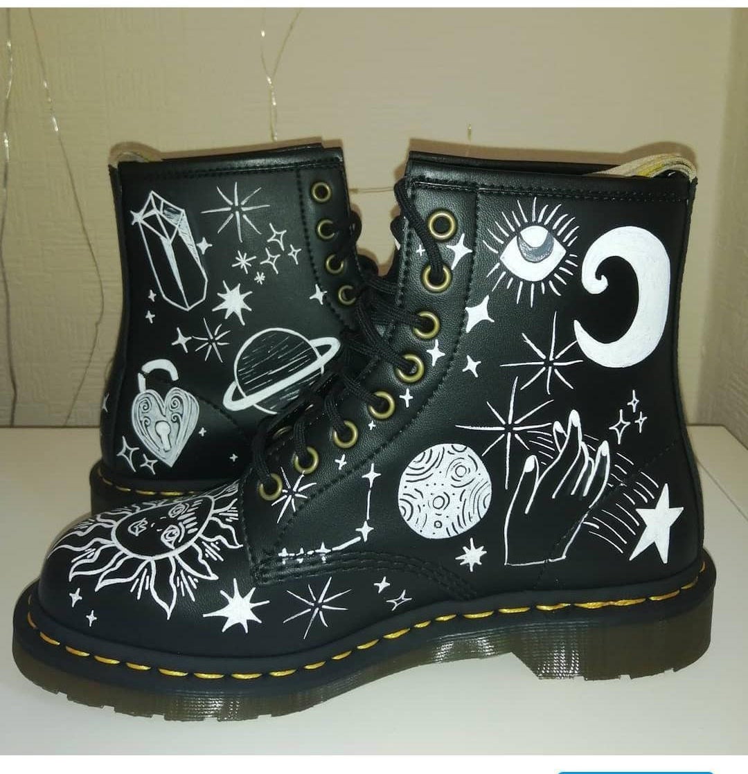 Custom Painted Doc Martens Dr Martens Personalised One of A Kind - Etsy