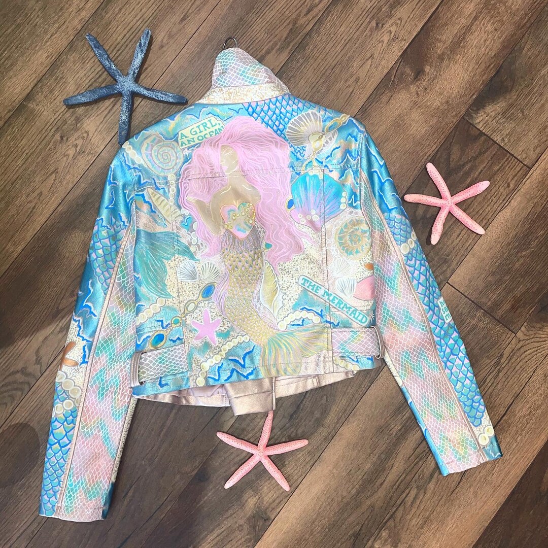 The Mermaid Jacket One of a Kind Ethereal Sea Vibes Sand Beach Ocean - Etsy