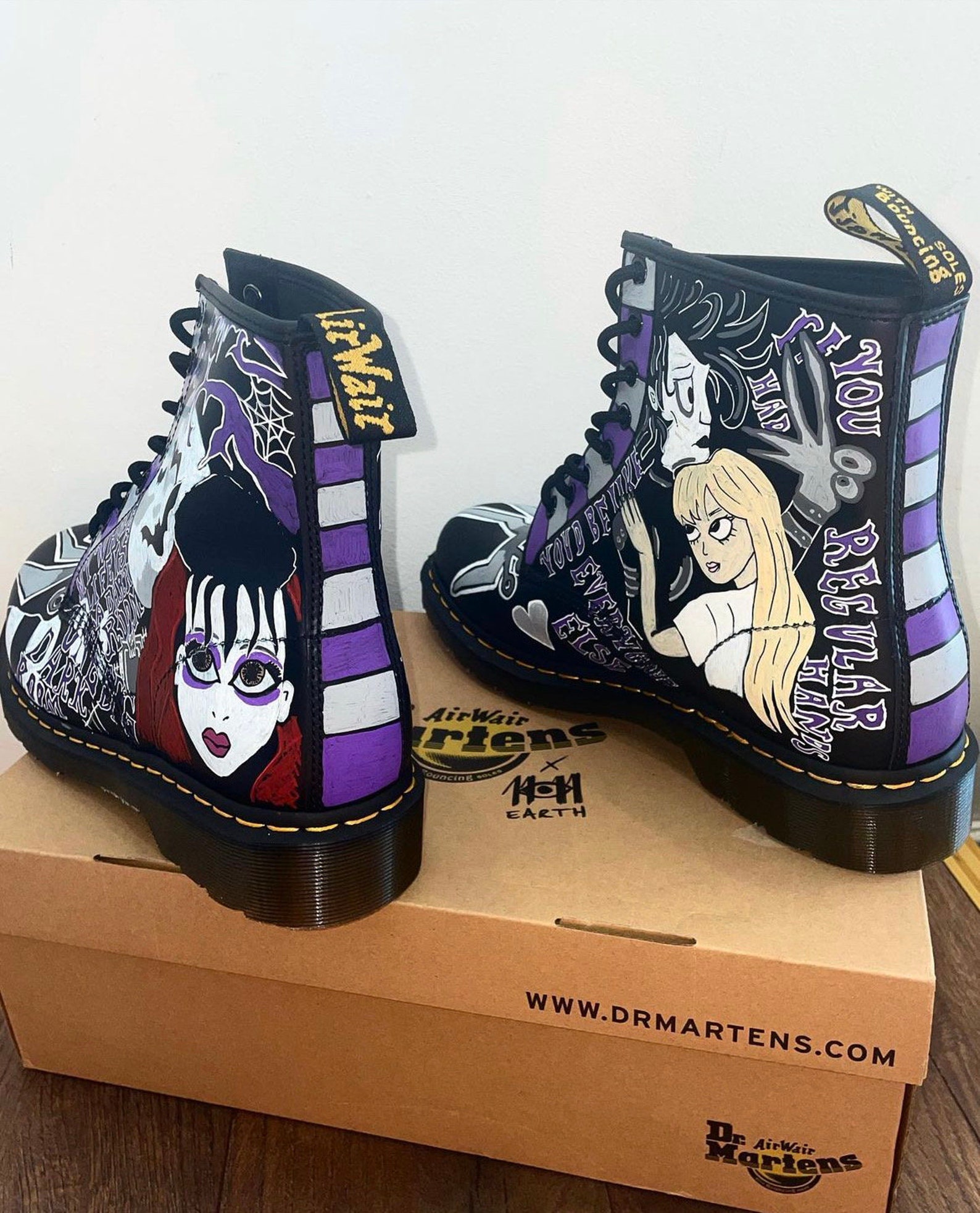 Custom Painted Doc Martens Dr Martens Personalised One of A Kind - Etsy