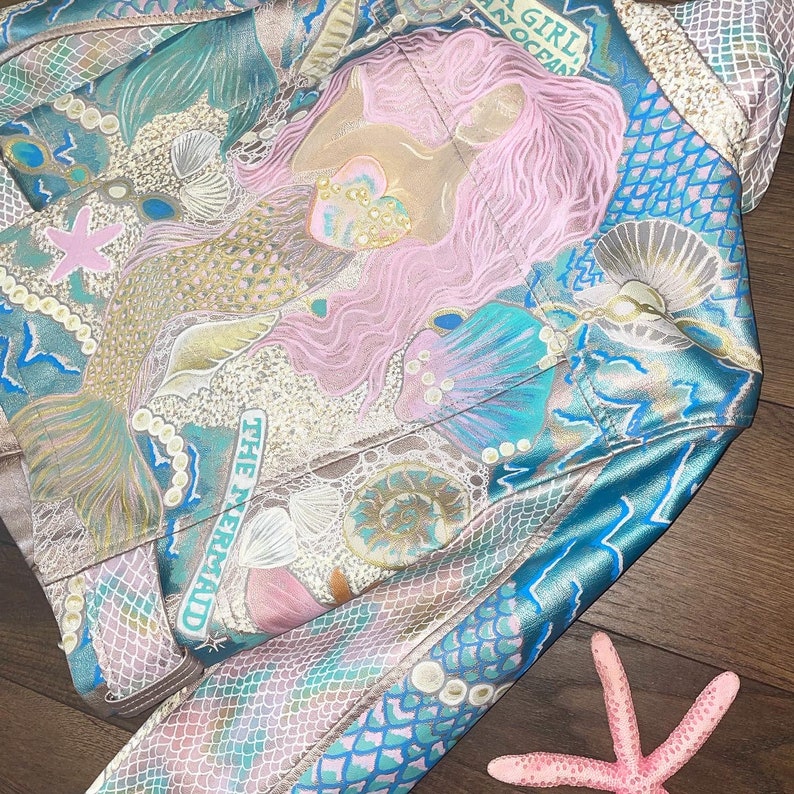 The Mermaid Jacket One of a Kind Ethereal Sea Vibes Sand Beach Ocean - Etsy