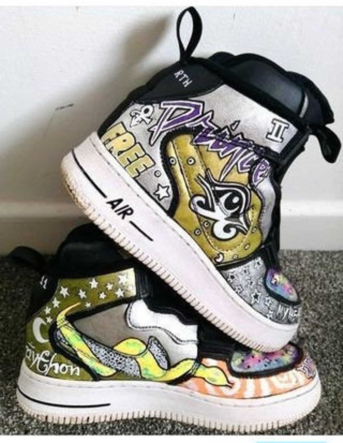 Custom Painted Nike AF1 Air Force Ones spirit - Etsy