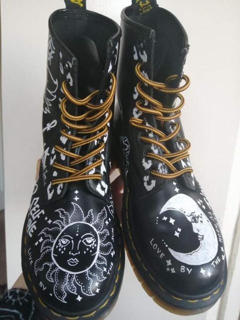 Custom Painted Doc Martens Dr Martens Personalised One of A Kind - Etsy