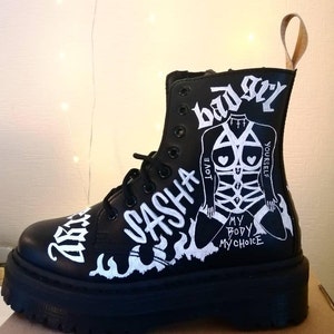 Custom Painted Doc Martens Dr Martens Personalised One of A | Etsy