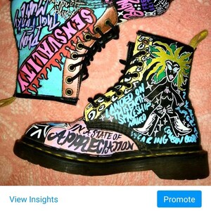 Custom Painted Doc Martens Dr Martens Personalised One of A | Etsy