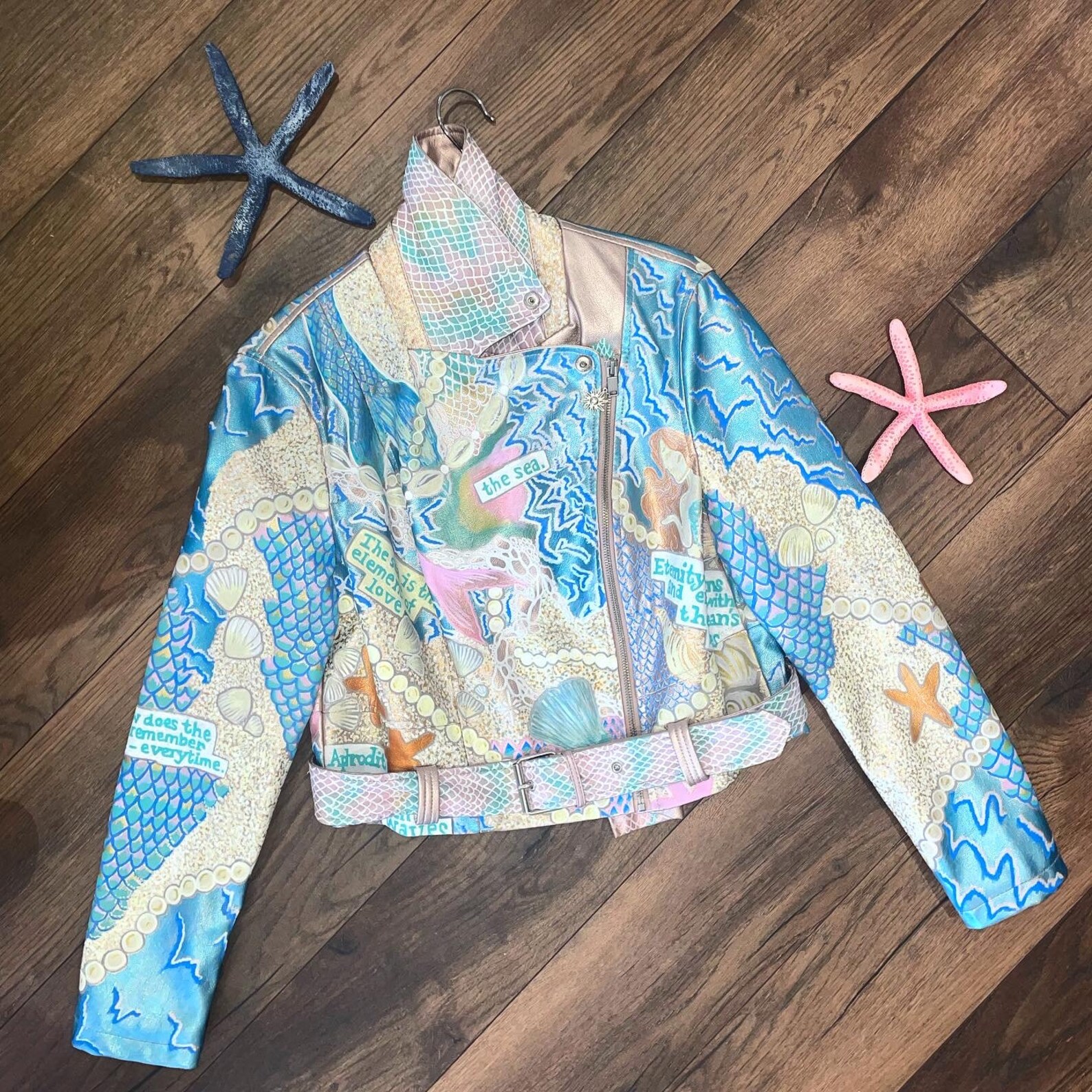 The Mermaid Jacket One of a Kind Ethereal Sea Vibes Sand Beach Ocean - Etsy