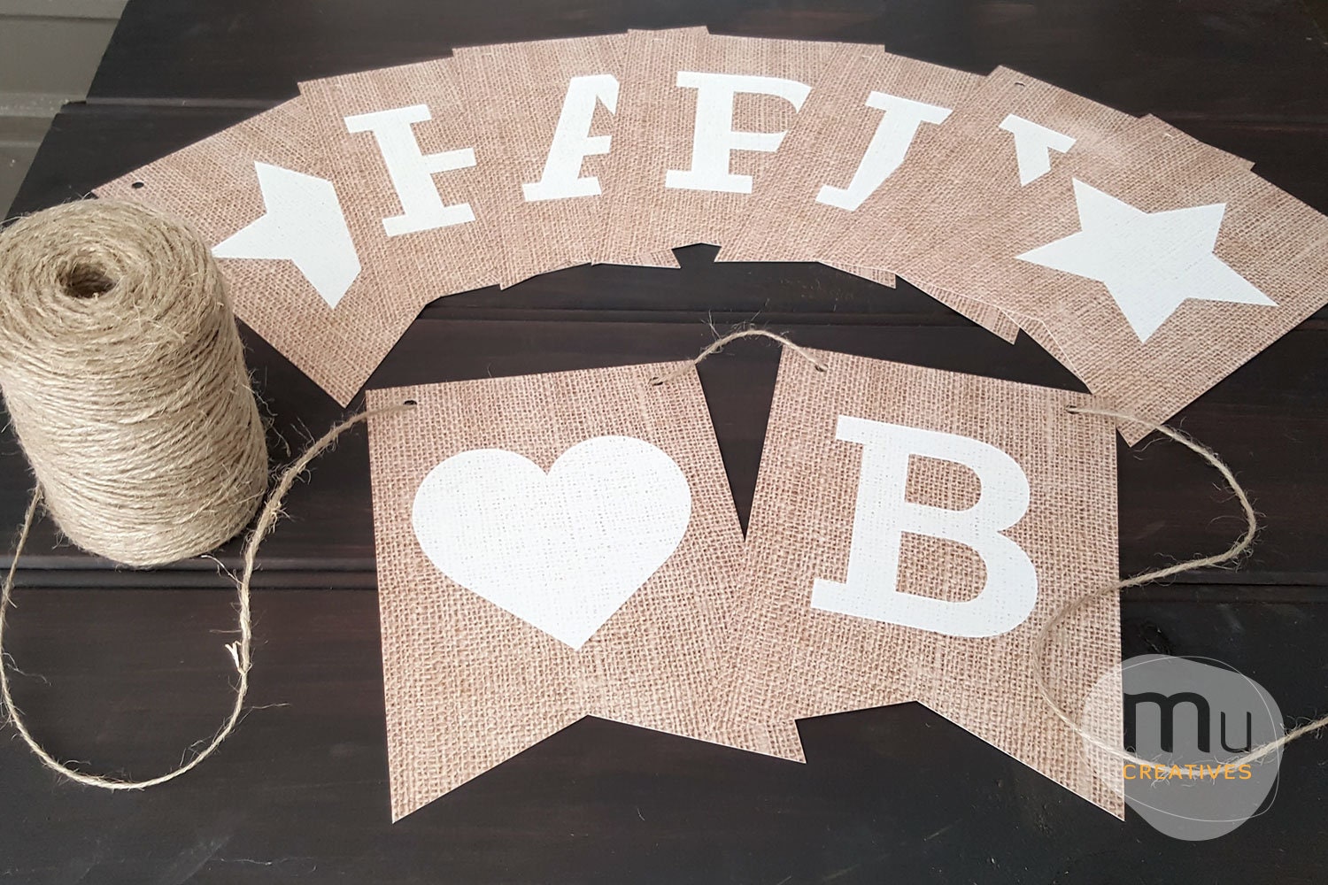 DIY Burlap Banner Printable Burlap Banner Digital Burlap | Etsy