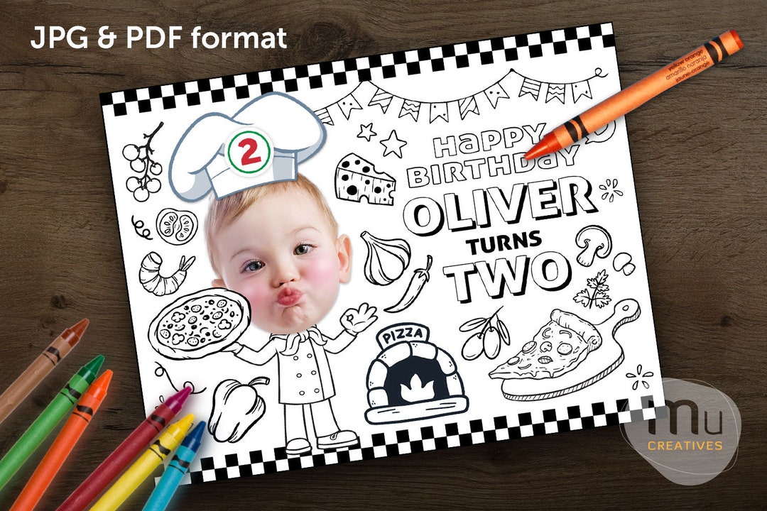 Print-it-yourself (digital Copy), Personalised Photo Digital Coloring ...