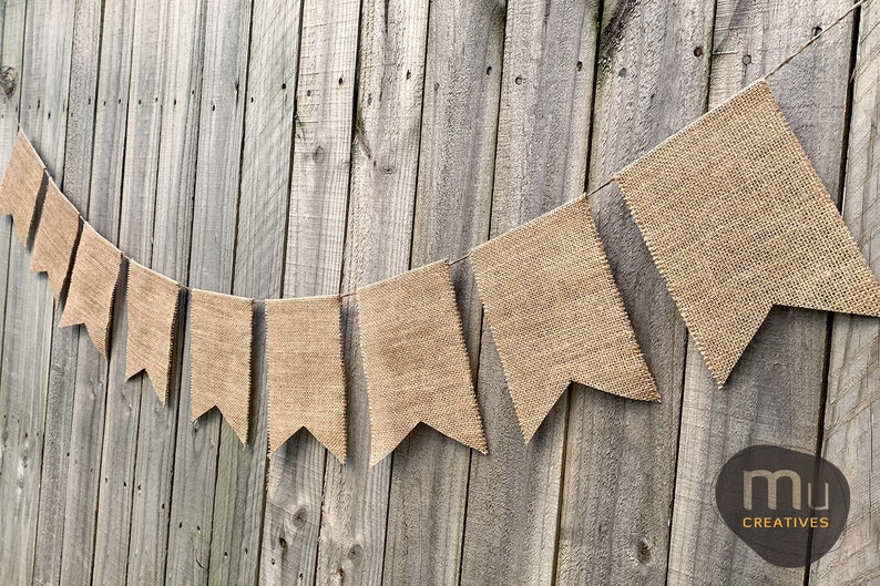 Blank Burlap Banner DIY Burlap Banner DIY Burlap Bunting | Etsy
