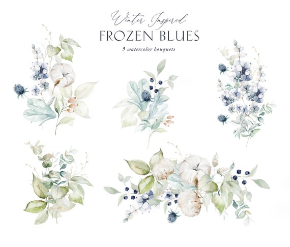 Winter Flowers Clip Art