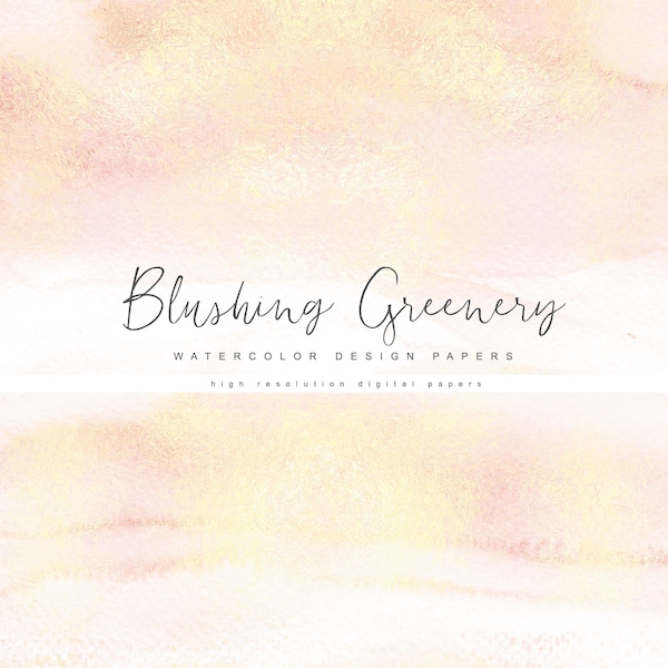 Sage Blush Watercolor Background - Etsy