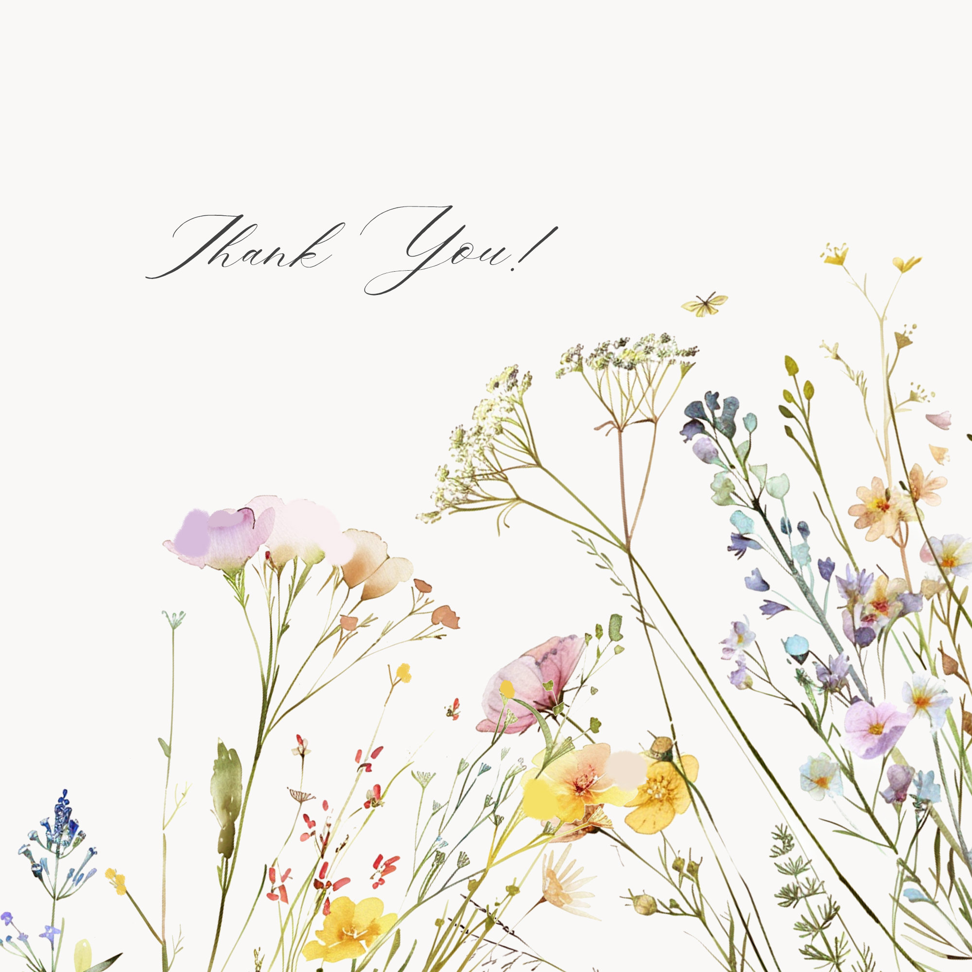 Watercolor Wild Prairie Flowers - Wild Floral Fields - Meadow Flowers ...