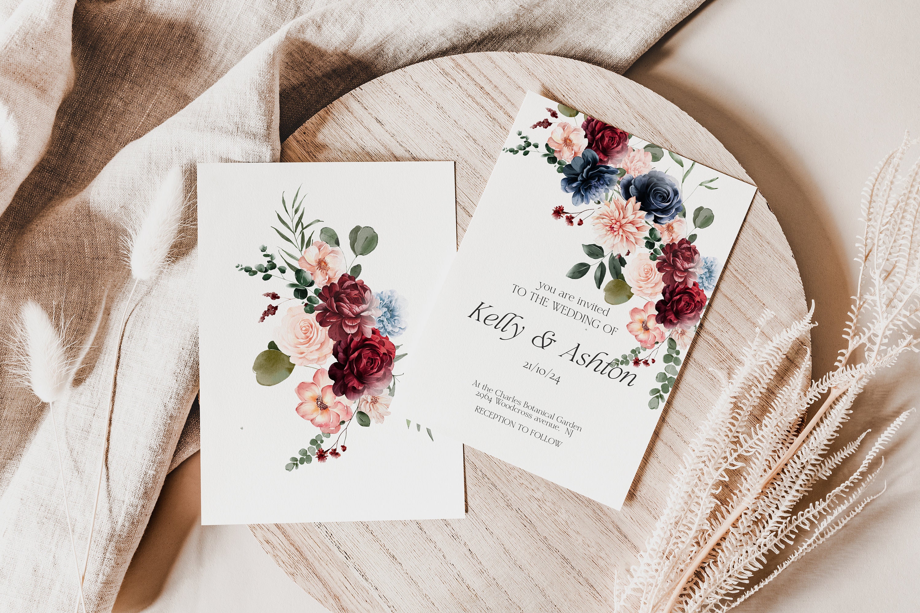 Floral Watercolor Clipart - Wedding Clipart - Elegant Floral Cliaprt ...