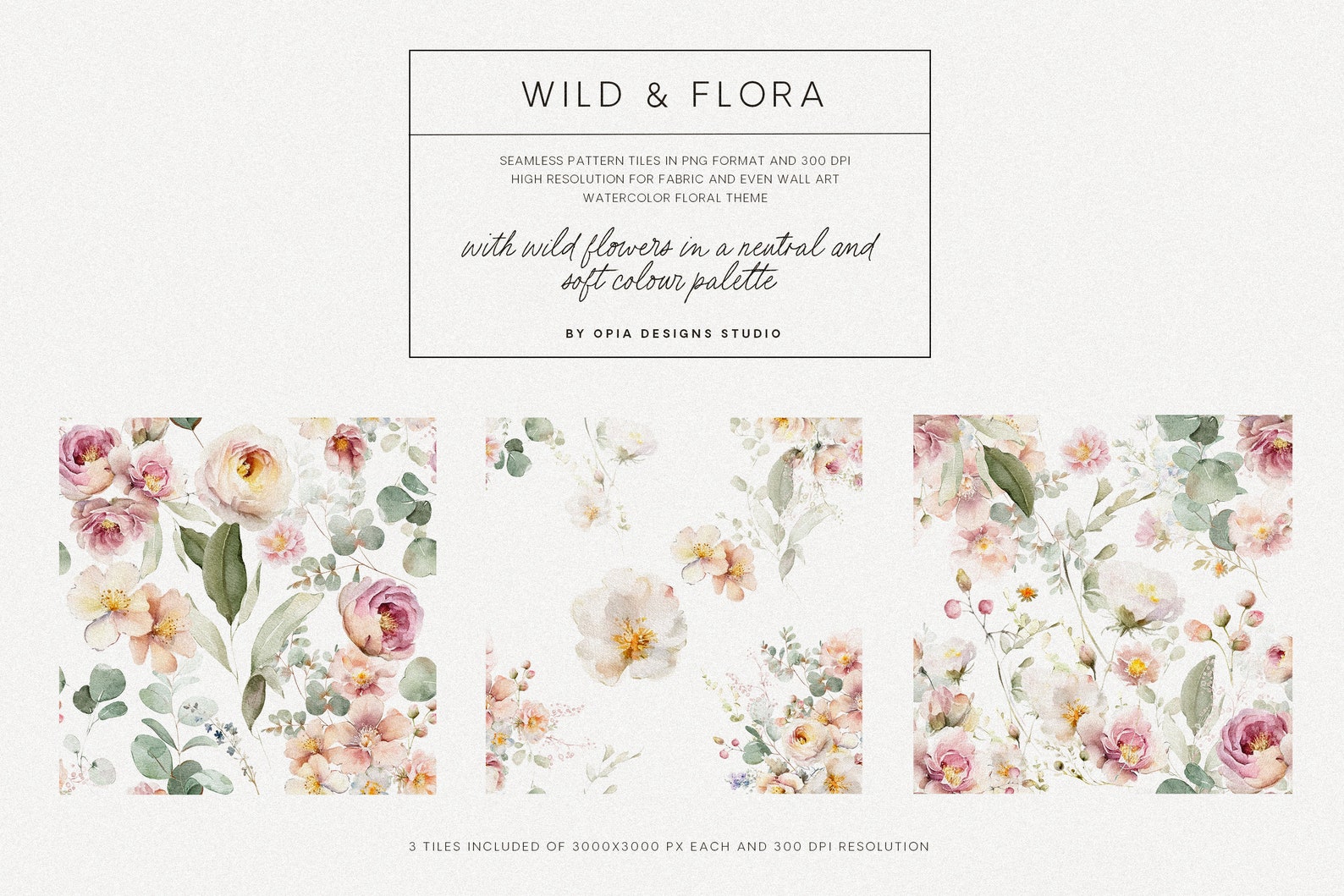 Watercolor Wild Flowers - Wild Flowers Clipart - Floral Clipart ...
