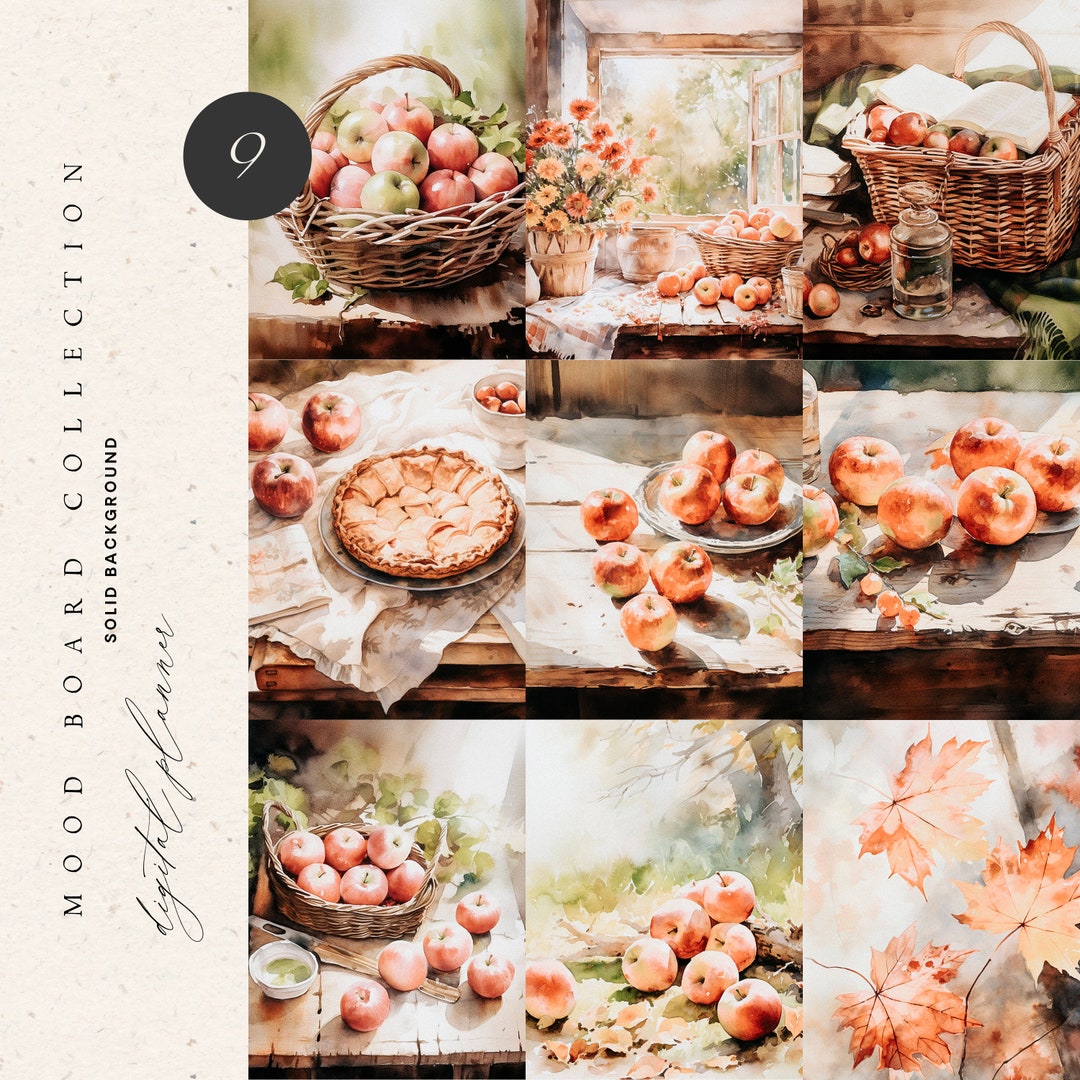 Autumn Backgrounds - Cards Clipart - Digital Planners Backgrounds ...