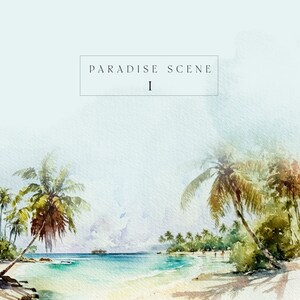 Tropical Beach Landscapes - Tropical Clipart - Tropical Scenes ...