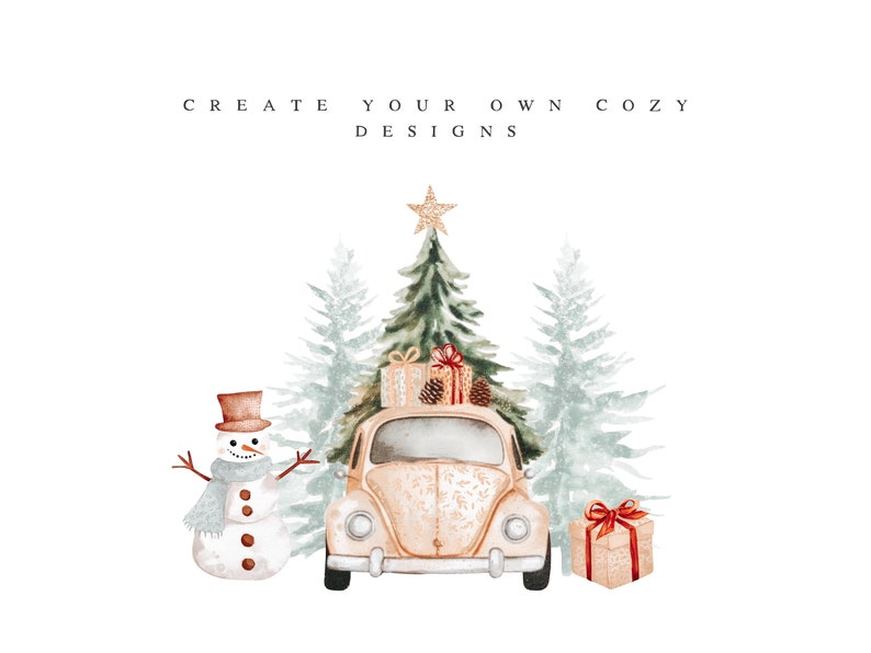 Holiday Season Watercolor Clipart - Christmas Clipart - Watercolor ...