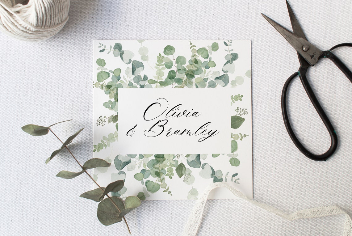 Watercolor Greenery Clipart Eucalyptus Clipart Watercolor | Etsy