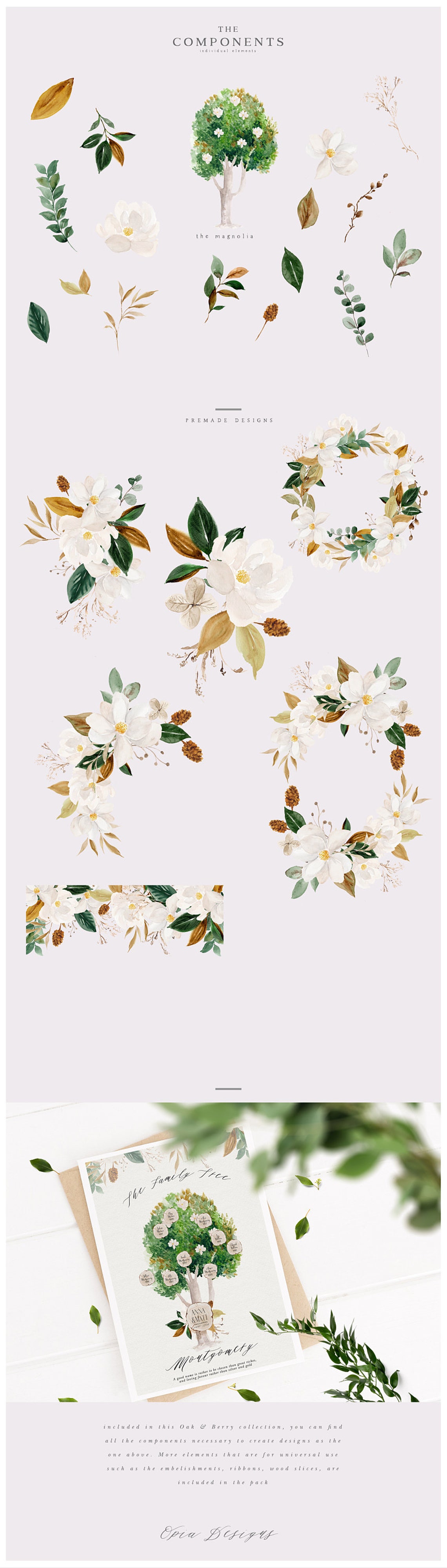Genealogical Tree DIY Ancestry Clipart Genealogy Print DIY - Etsy
