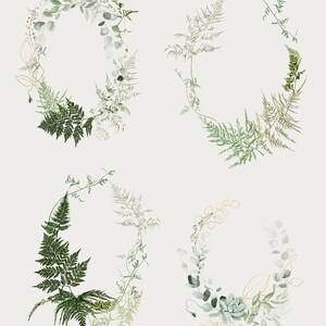 Watercolor Greenery Clipart - Eucalyptus Clipart - Watercolor ...
