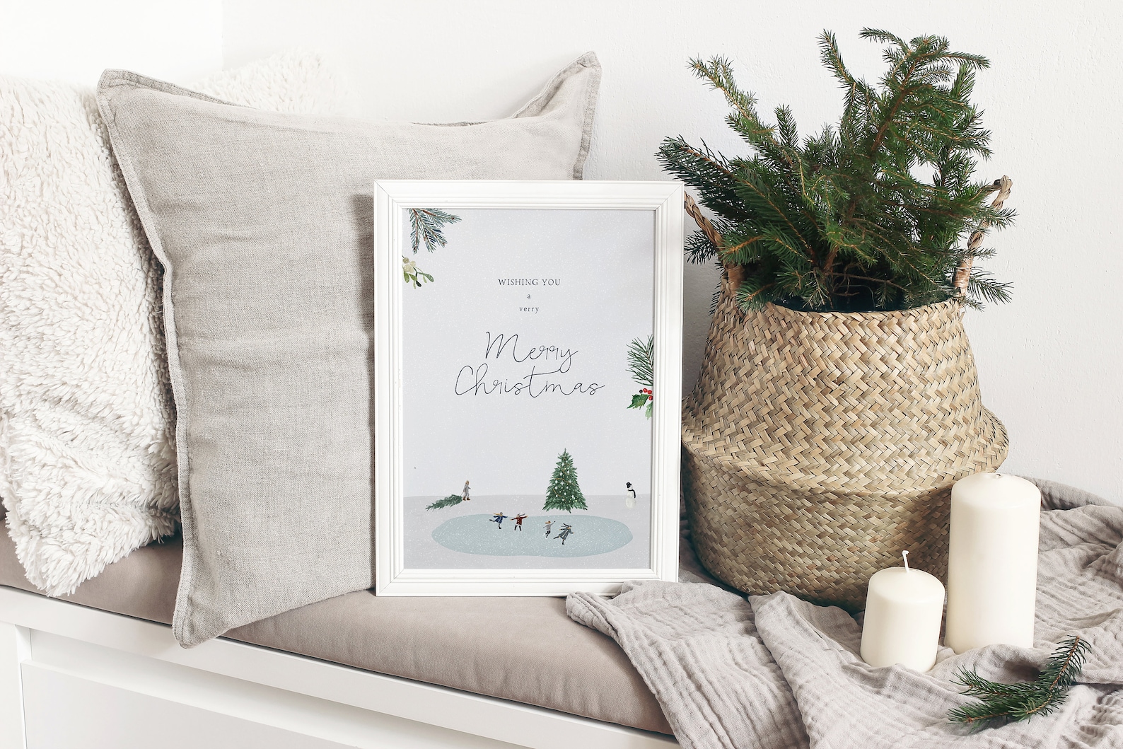 Winter Christmas Clipart Hand Painted Winter Clipart | Etsy