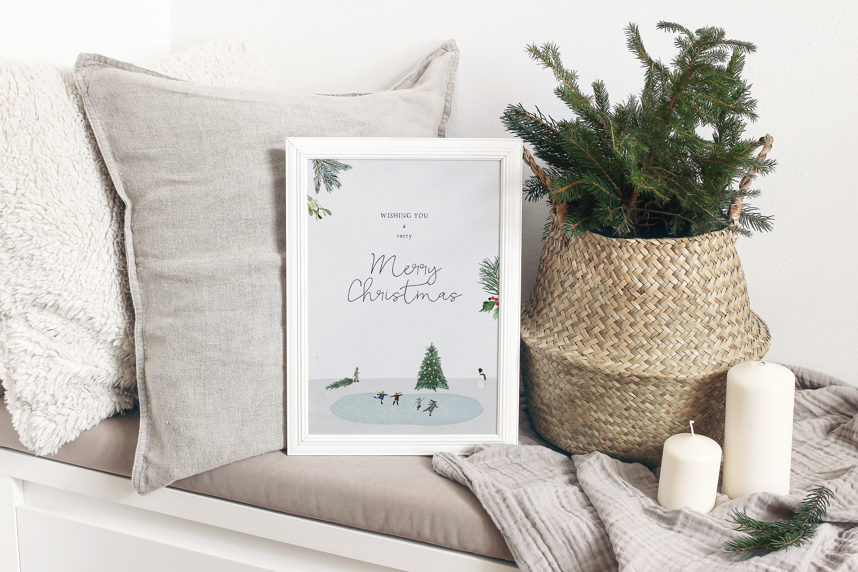 Winter Christmas Clipart Hand Painted Winter Clipart - Etsy