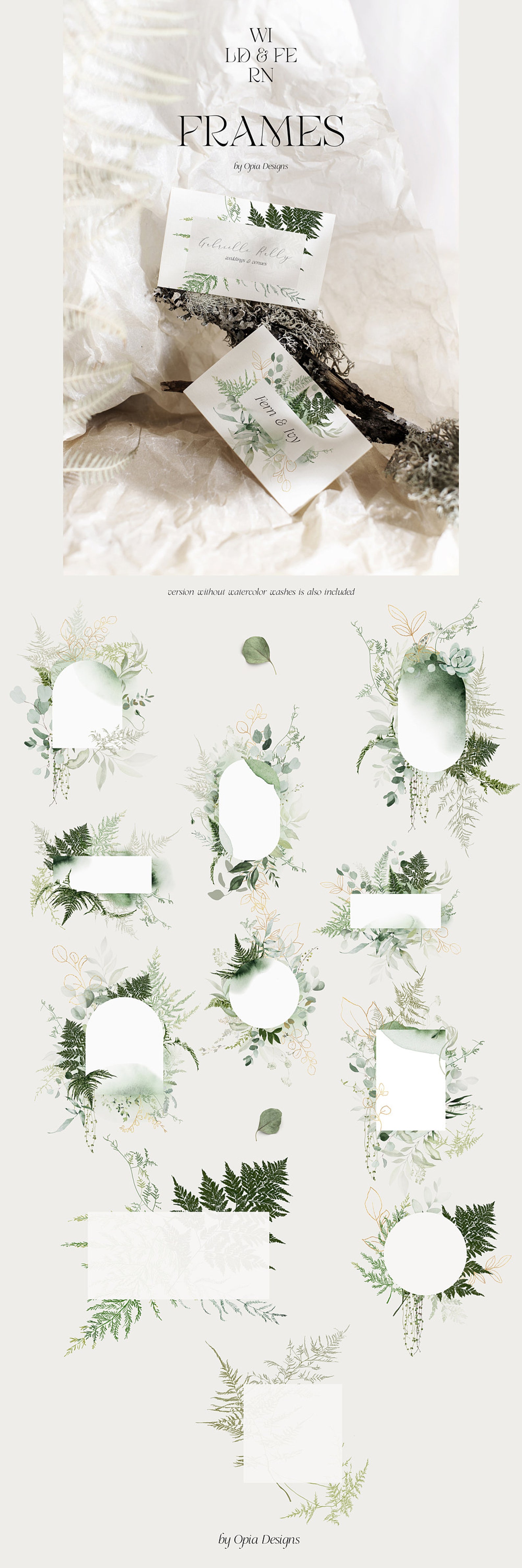Watercolor Greenery Clipart - Eucalyptus Clipart - Watercolor ...
