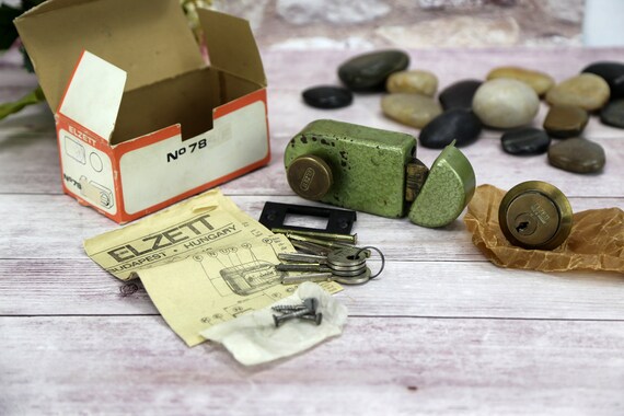 Vintage Sliding Lock Rare Hungarian Elzett Lock for Factory - Etsy