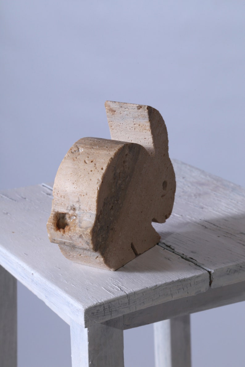 Pink Marble Rabbit Figurine Statue Stone Rabbit Rabbit Statue - Etsy