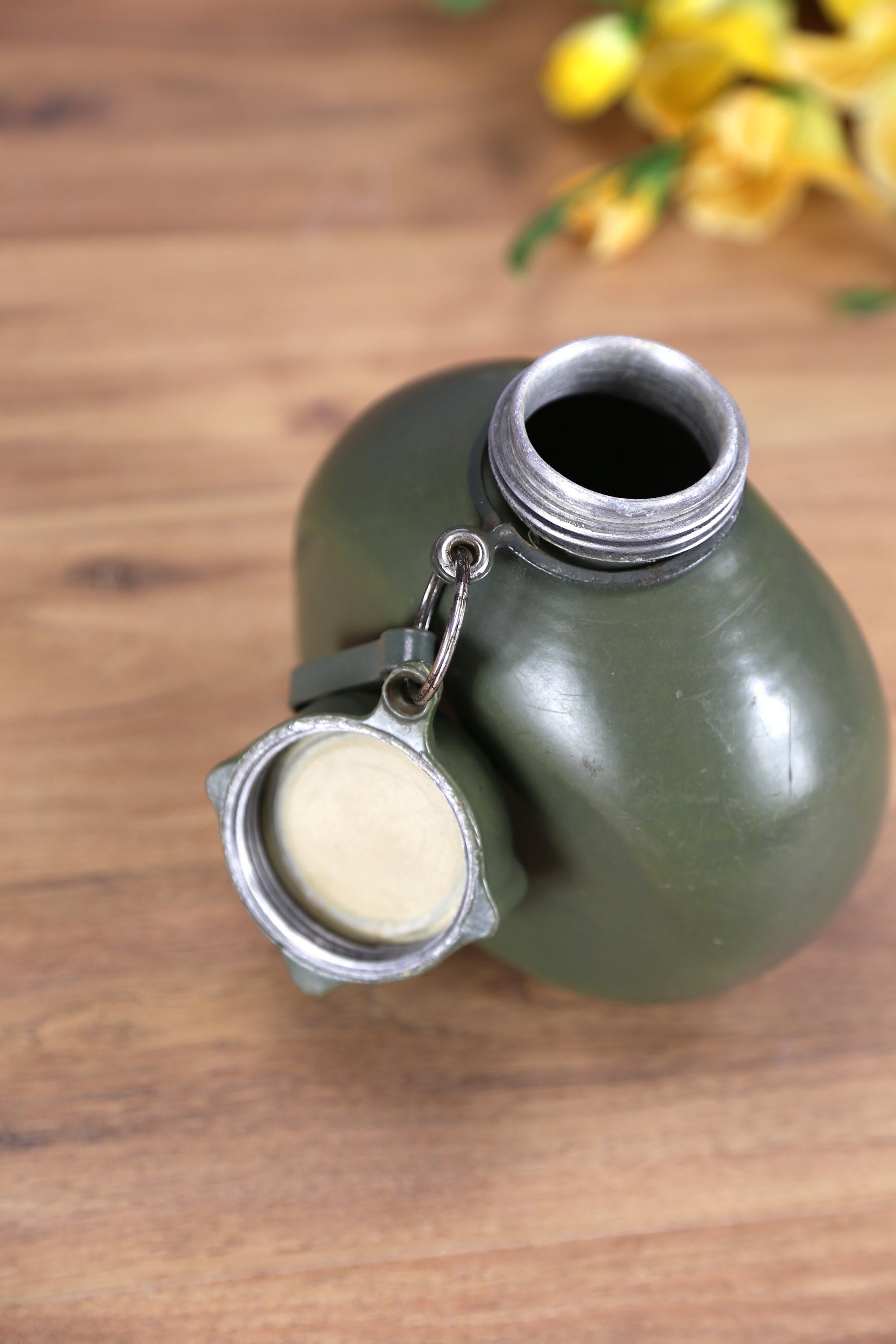 Vintage Hungarian Military Aluminum Flask, Military Water Flask ...