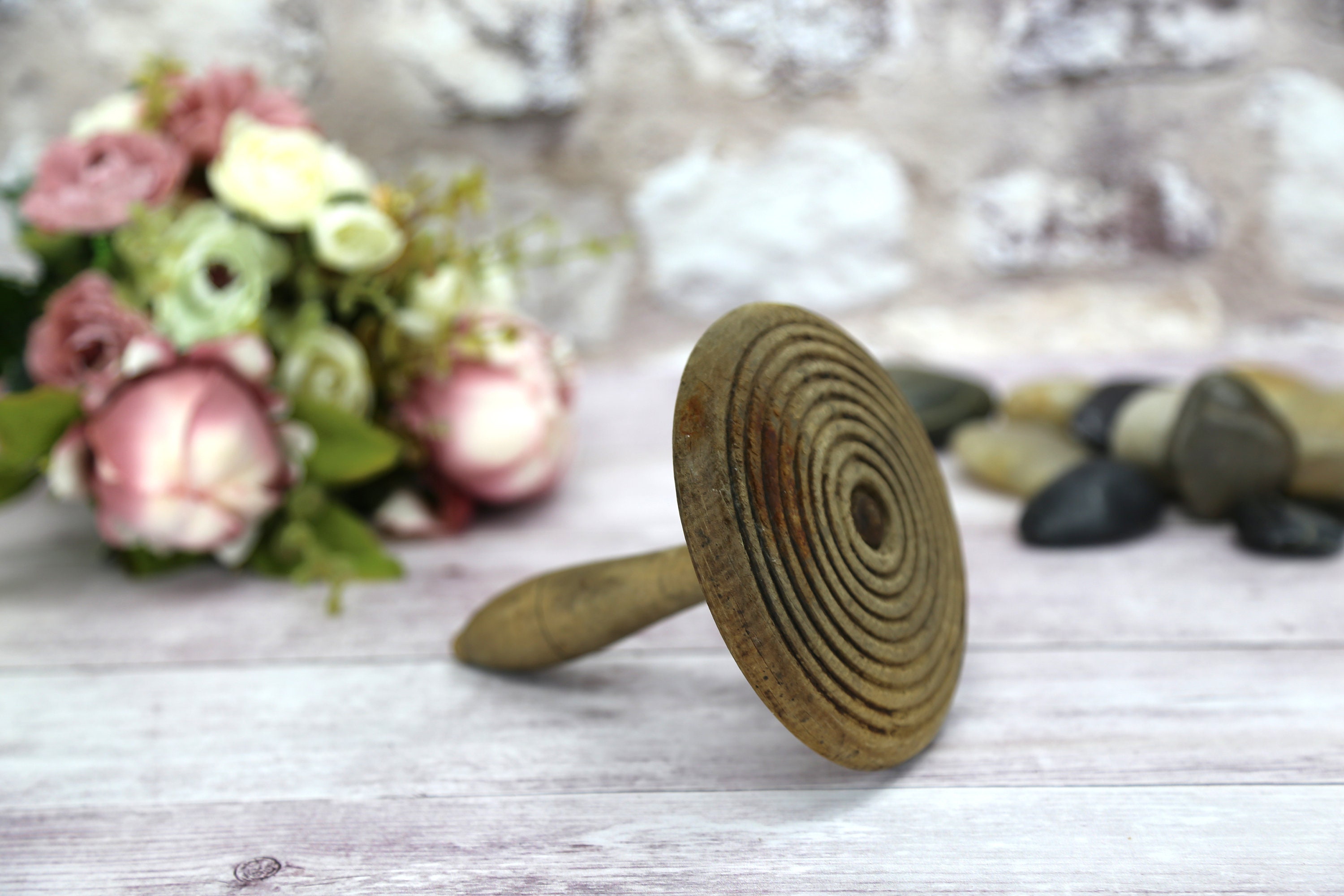 Vintage Wooden Darning Tool Mushroom From Europe, Patching Mushroom ...