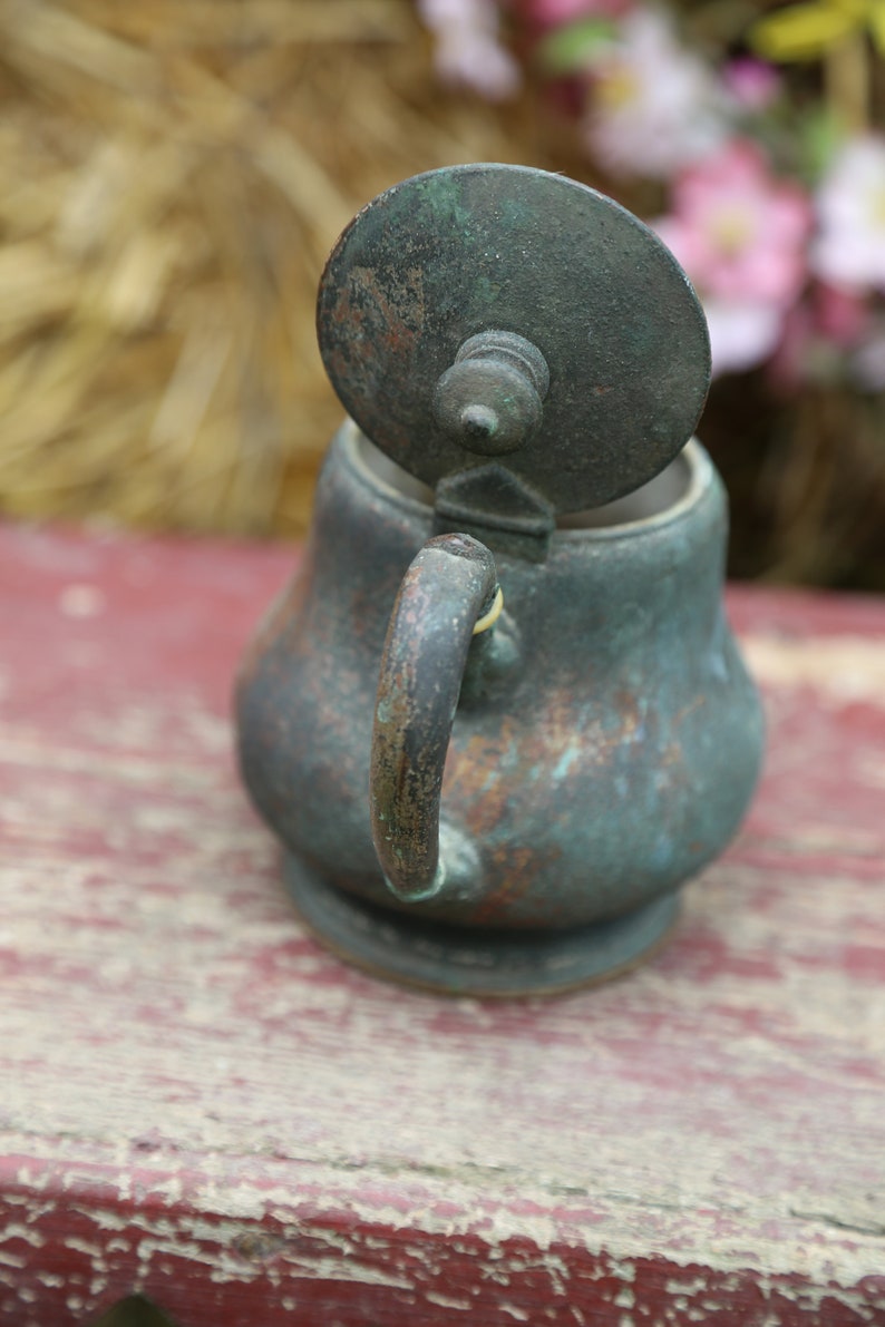 Vintage Copper Coffee Pitcher Pouring, Tea Pitcher, Farmhouse, Cottage ...
