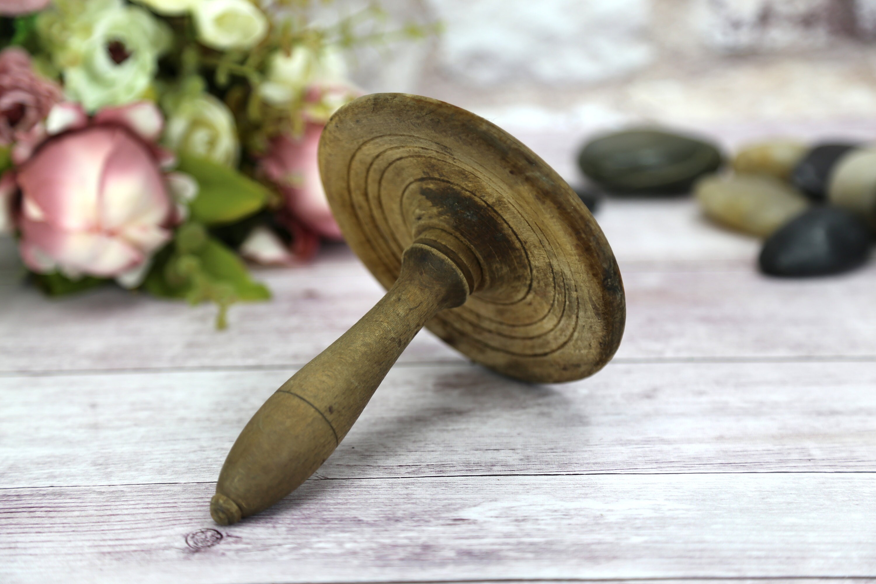 Vintage Wooden Darning Tool Mushroom From Europe, Patching Mushroom ...