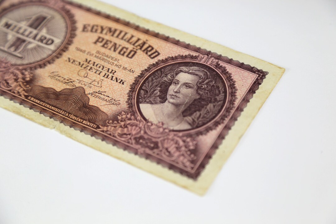 1946 Hungarian 1 Billion Pengo, Inflation Banknote, 1 Milliárd Pengő ...