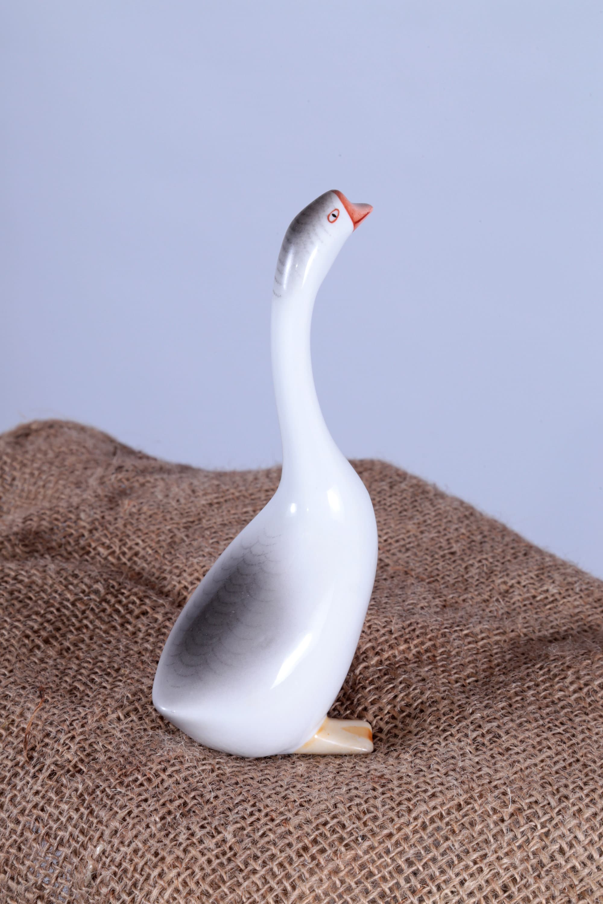 Vintage Hand Painted Porcelain Goose Hollohaza Hungarian | Etsy