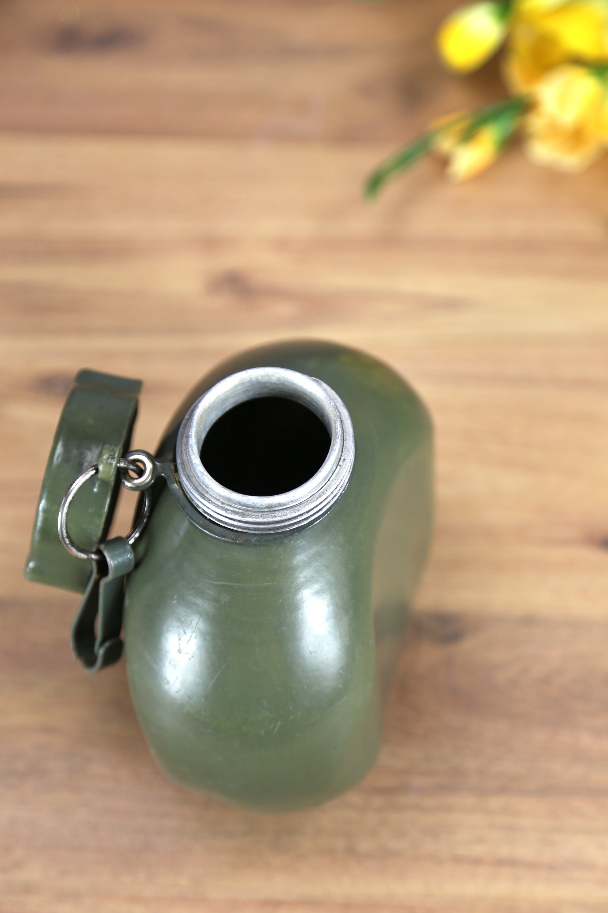 Vintage Hungarian Military Aluminum Flask, Military Water Flask ...