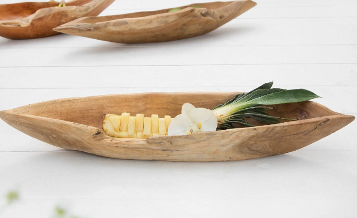 Teak Root Boat Bowl - Etsy