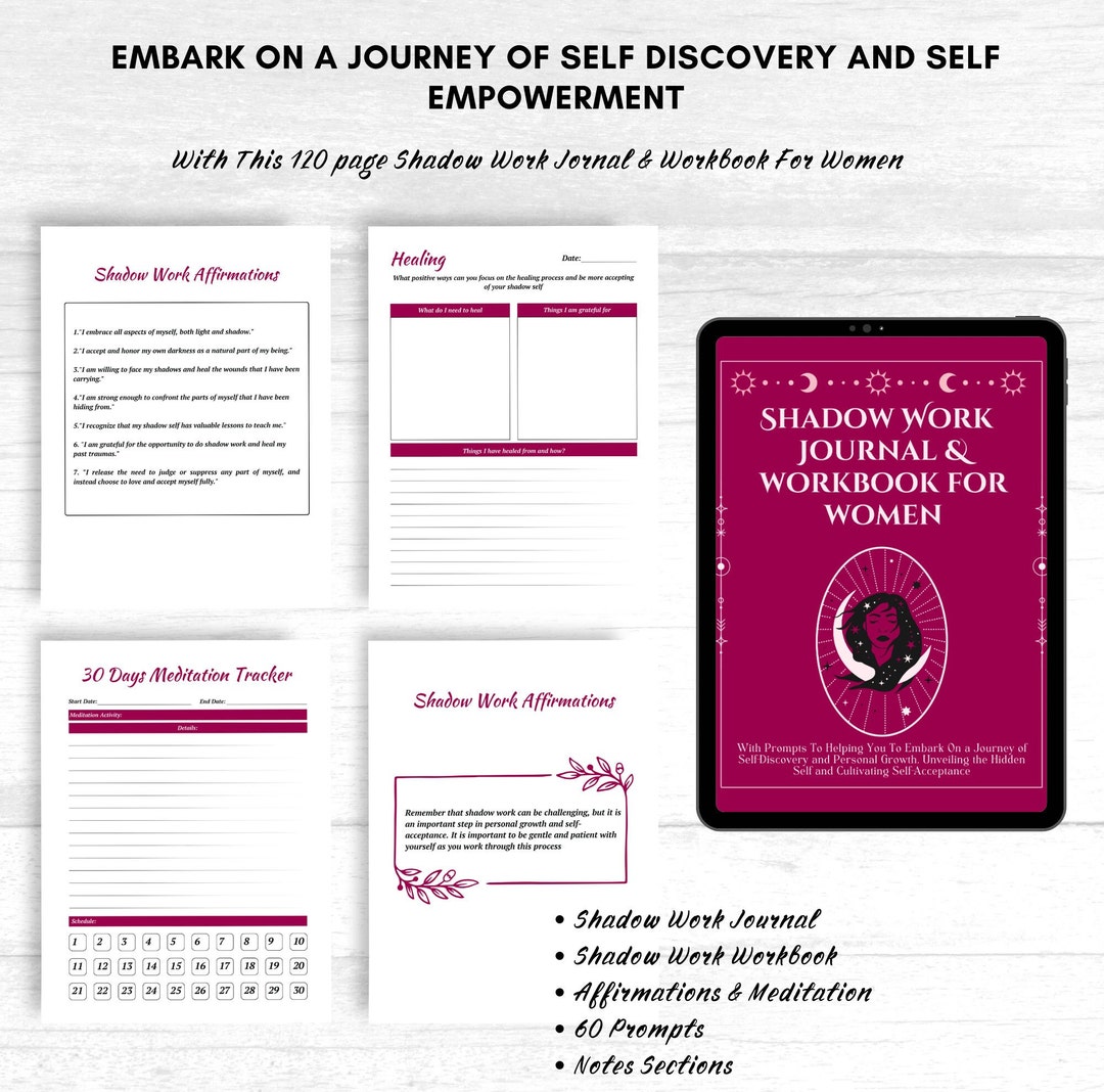 Shadow Work Journal and Workbook for Women, Shadow Work Workbook ...