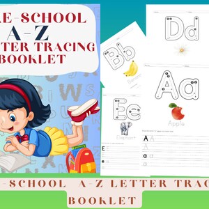 Printable Alphabet Letter Tracing Book, A to Z, Alphabet Tracing ...