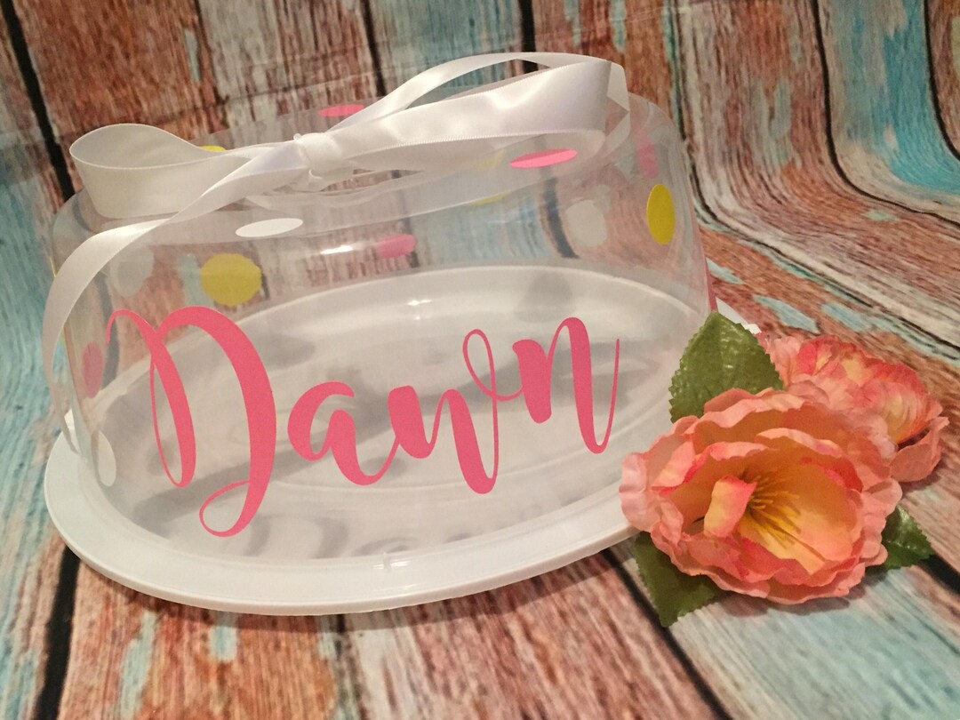 Personalized Cake Carrier/ Custom Pie Carrier/ Personalized - Etsy