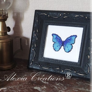 Brick Stitch Pattern. Blue Butterfly - Morpho - Etsy