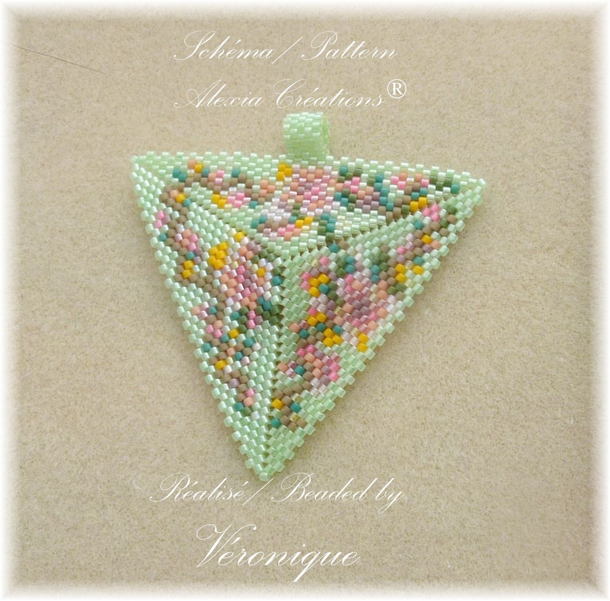 3d Peyote Triangle Pattern - Flowers - Etsy